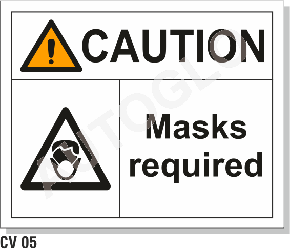 Caution Mask Required | Covid19 Signages | Prolite